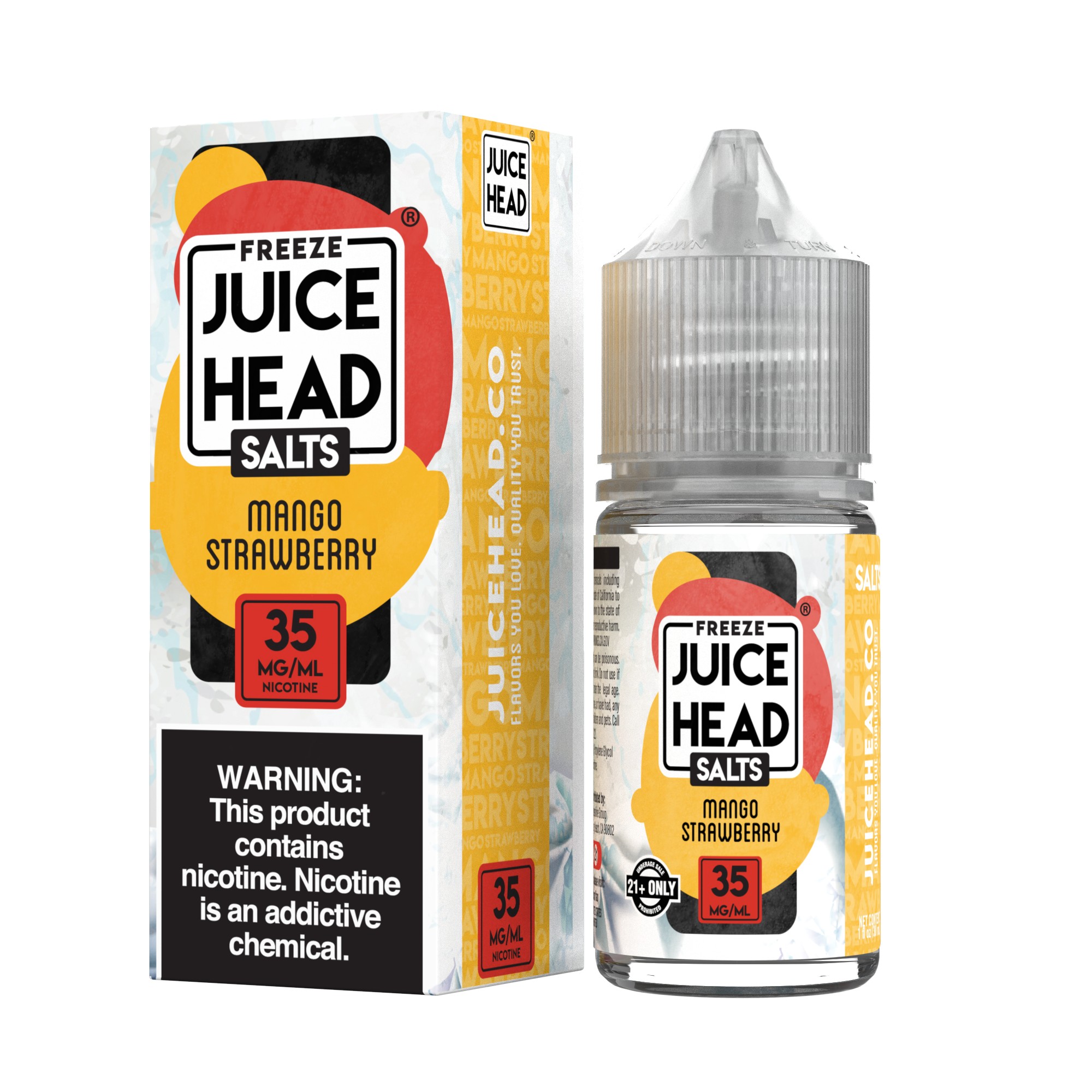 Juice Head Salts - Mango Strawberry FREEZE 30mL, juice head freeze salts